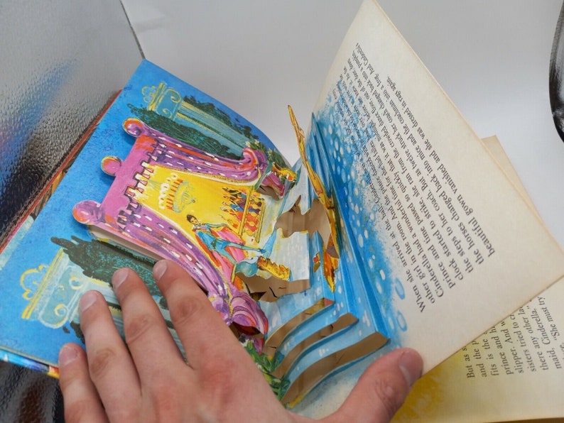 Vintage Cinderella Fairy Tale Pop-up Book Printed in Colombia, South ...