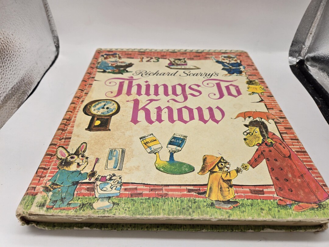 Richard Scarry's Things to Know Golden Press 1971 - Etsy
