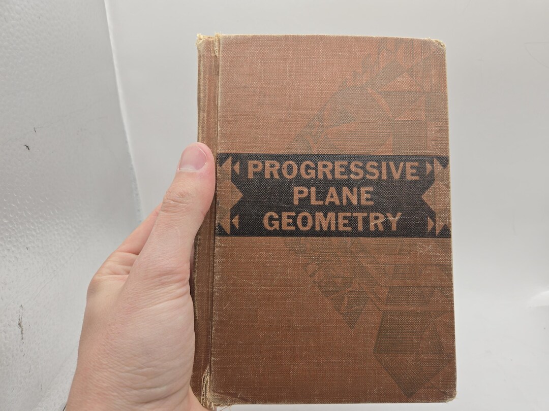 1943 Progressive Plane Geometry Hardcover Book - Etsy