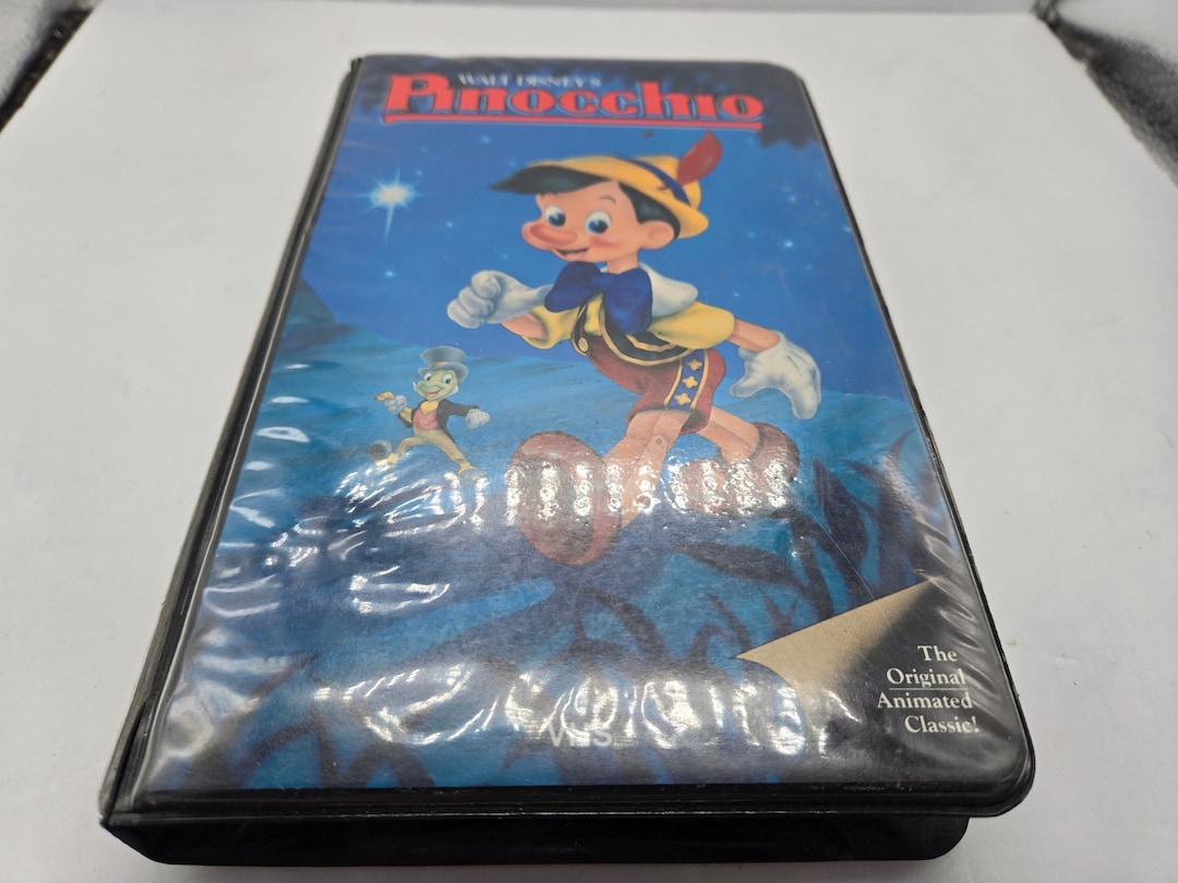PINOCCHIO Walt Disney Black Diamond VHS 1985 Black Clamshell 239 V - Etsy