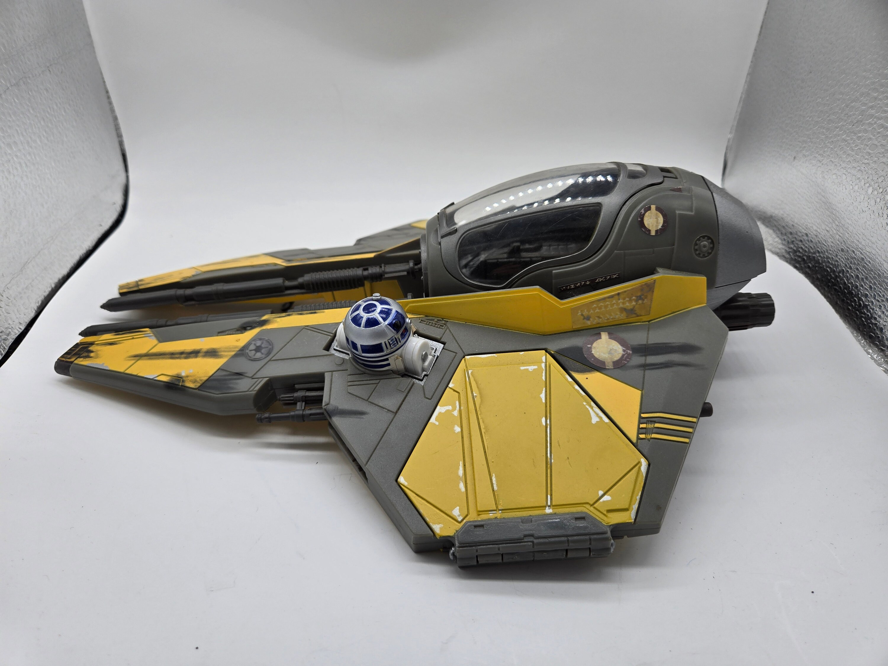 Star Wars Anakin Skywalker Jedi Starfighter Hasbro Ship W/ R2D2 - Etsy