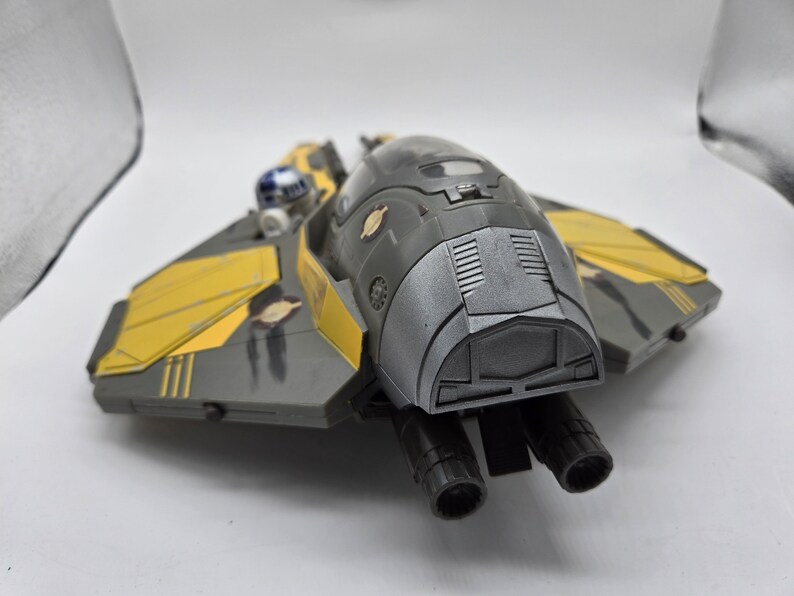 Star Wars Anakin Skywalker Jedi Starfighter Hasbro Ship W/ R2D2 - Etsy