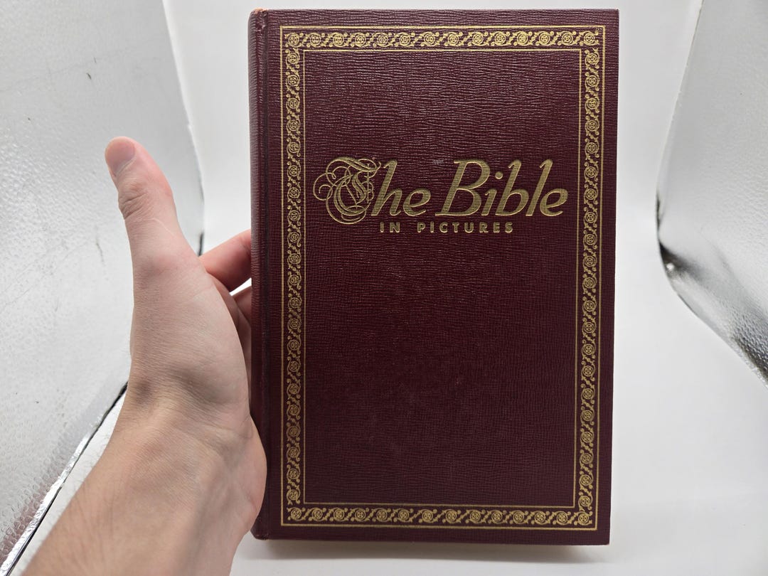 1952, the Bible in Pictures Rev. Ralph Kirby Hard Cover Book Greystone ...