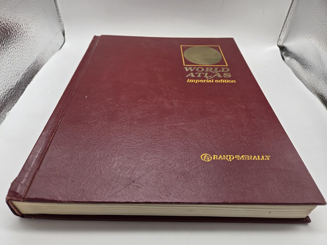 World Atlas Imperial Edition Rand Mcnally HC VTG Book 1972 - Etsy