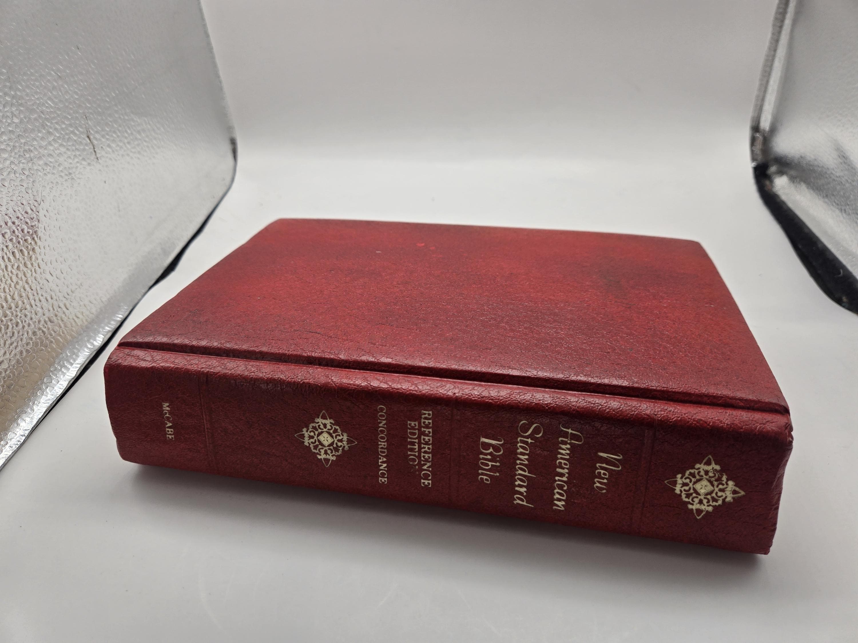 New American Standard Bible Reference Edition HC Book 1977 Mccabe - Etsy