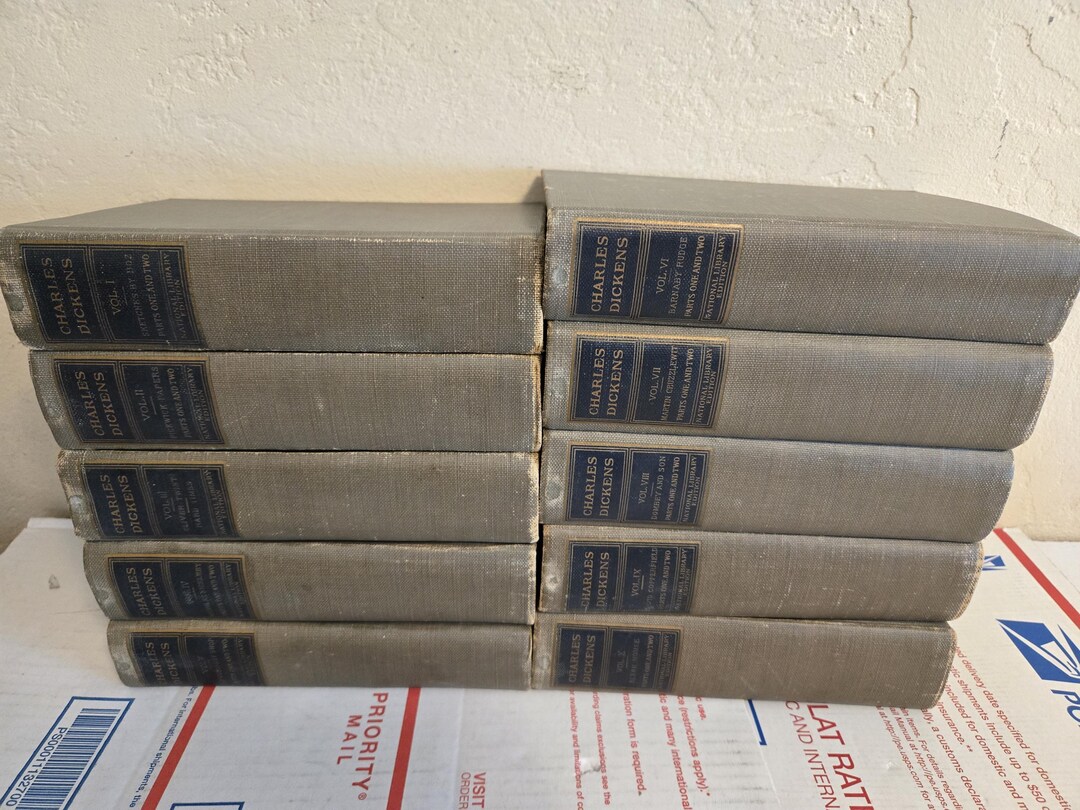 Charles Dickens National Library Edition 20 Volume Set Vintage - Etsy