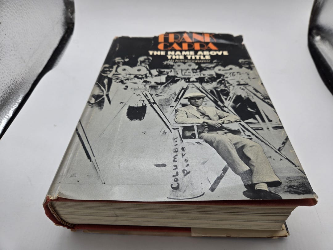 Frank Capra the Name Above the Title HC VTG Book 1971 - Etsy