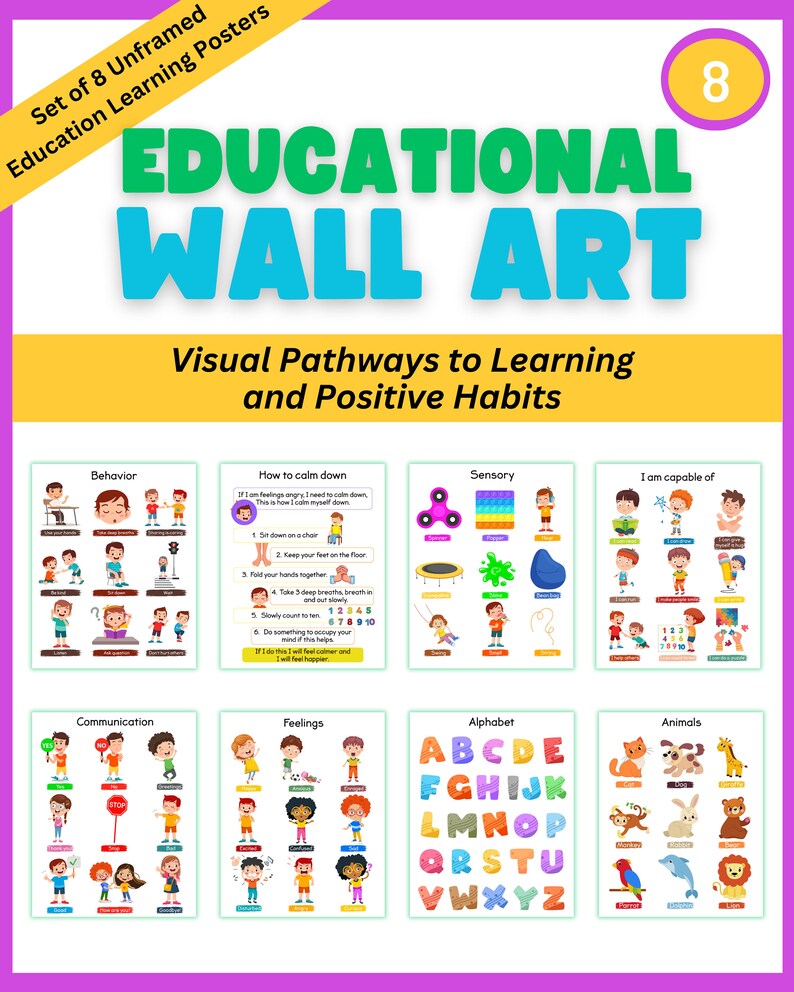 8 Neurodivergent Educational Wall Art| Neurodiverse Homeschool ...