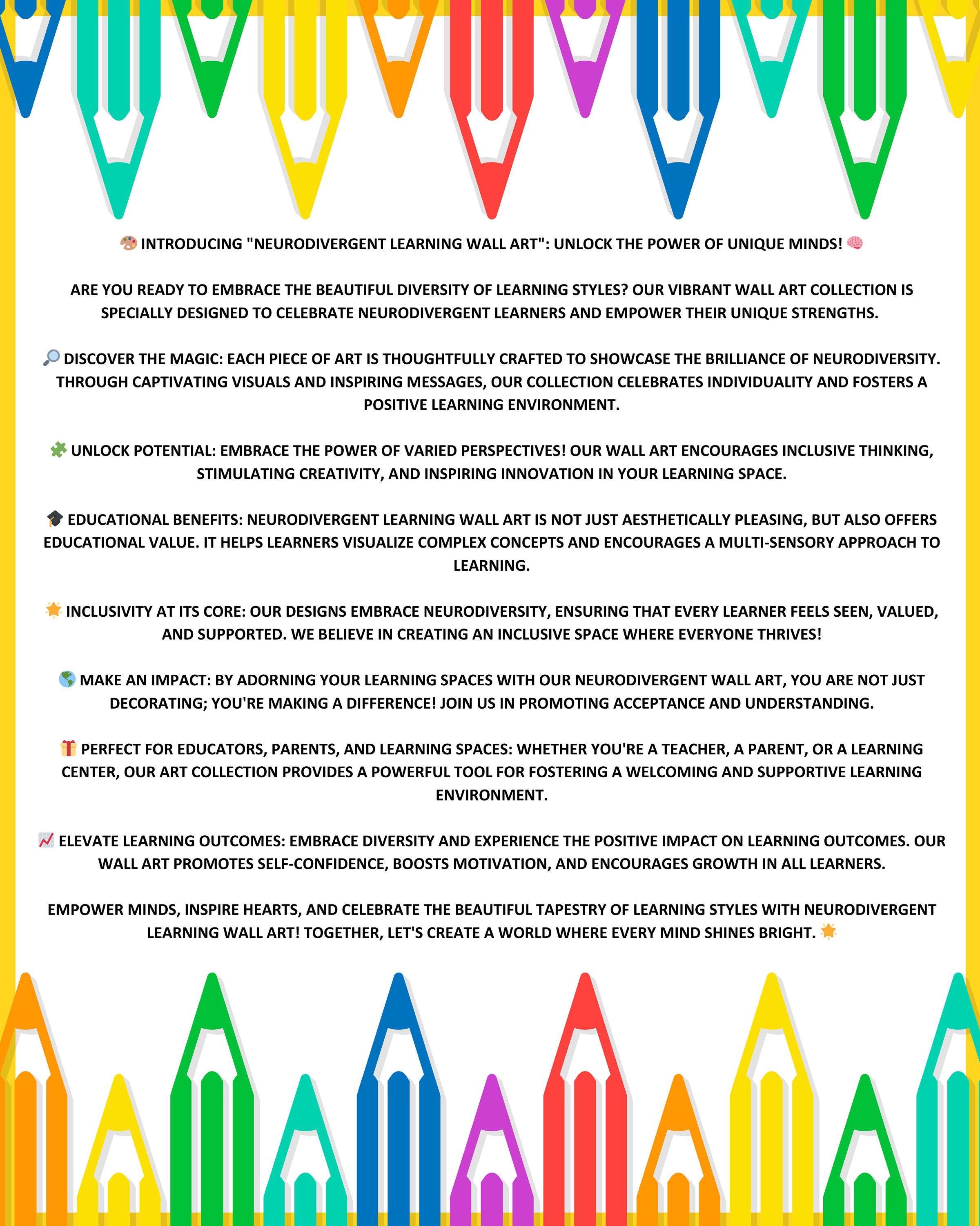 8 Neurodivergent Educational Wall Art| Neurodiverse Homeschool ...