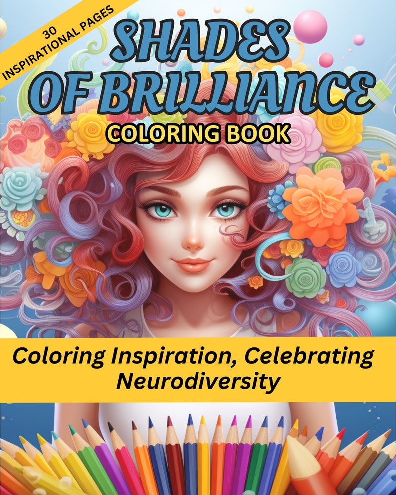 Shades of Brilliance Neurodivergent Adult Coloring Book - Etsy