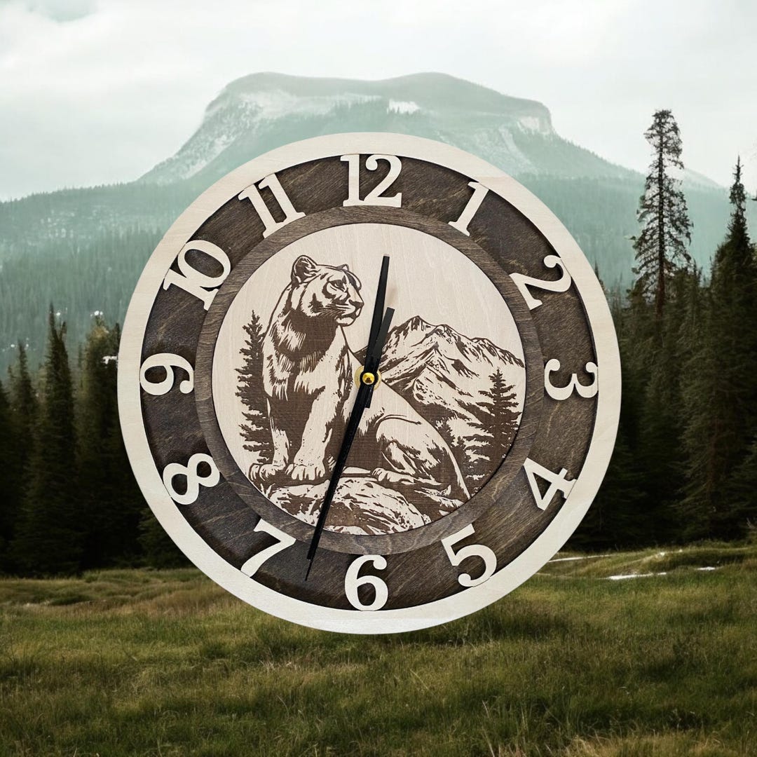 Digital Clock File, SVG ONLY, Laser Cut Clock File, Gift Laser File ...