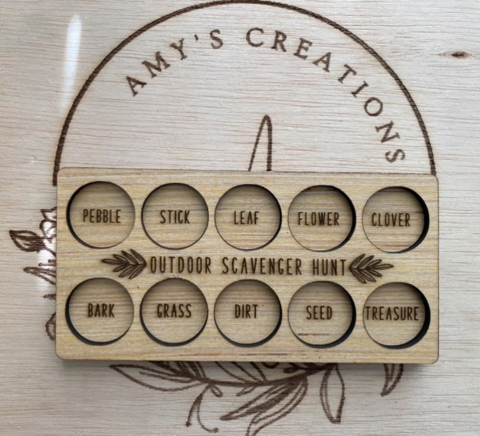 Cute, Fun, Handmade, Scavenger Hunt Board Game, Outdoor Game, Kid Game ...