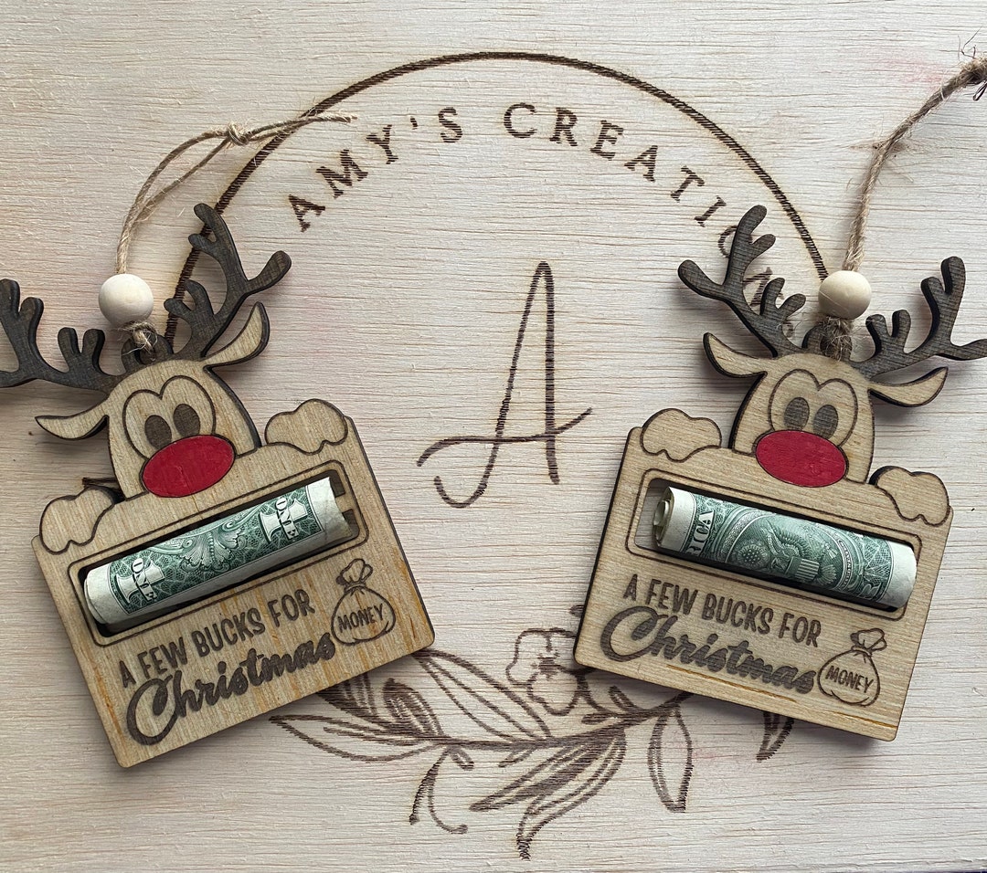 Handmade Wooden Adorably Cute Christmas Reindeer Money Holder - Etsy