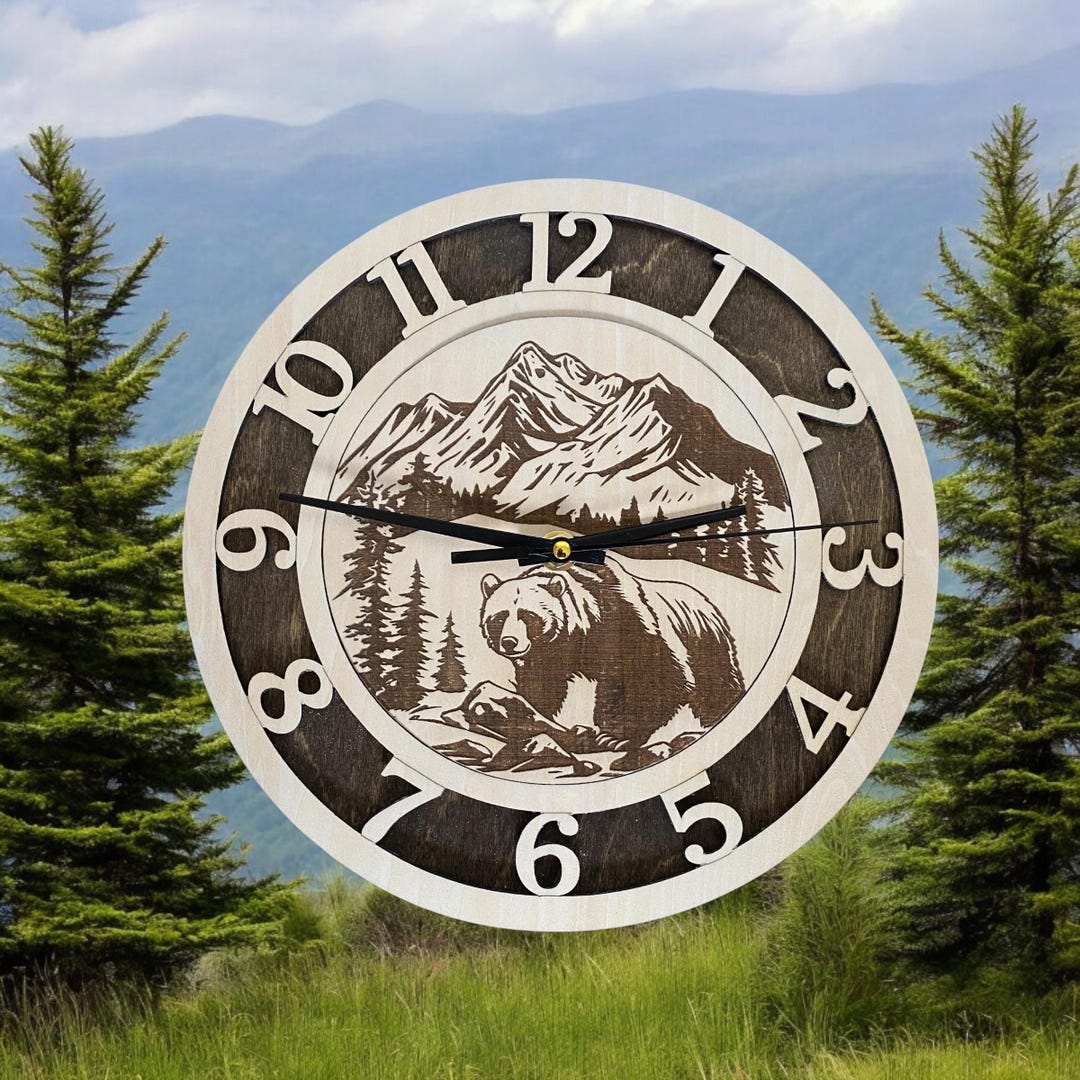 Digital Clock File, SVG ONLY, Laser Cut Clock File, Gift Laser File ...