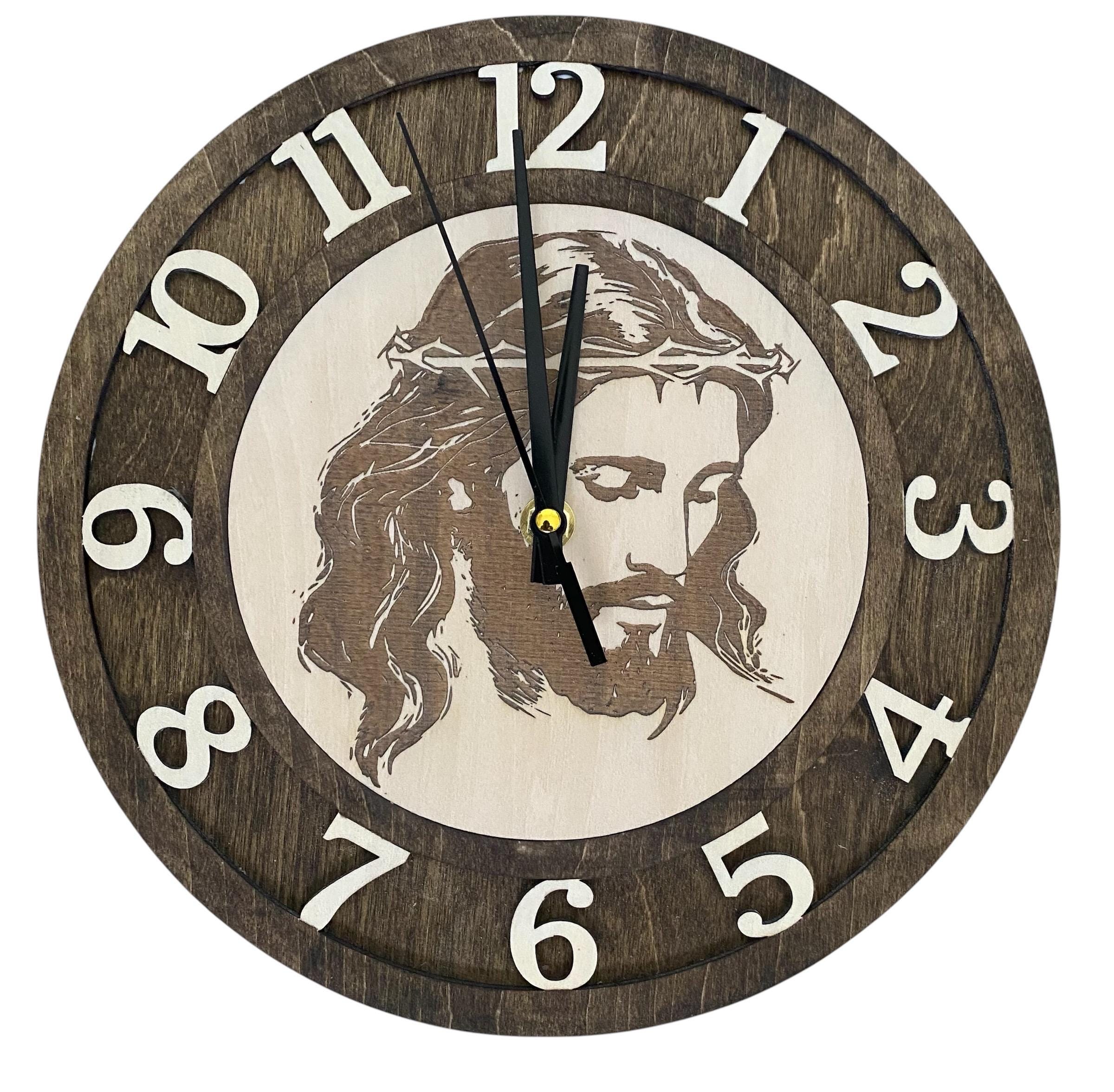 Jesus Clock Laser Cut File: Religious SVG Digital Download - Etsy