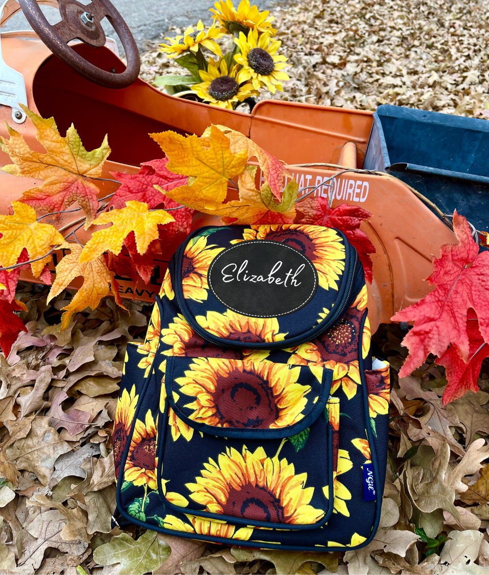 Sunflower Mini Backpack Personalized Backpackpersonalized - Etsy