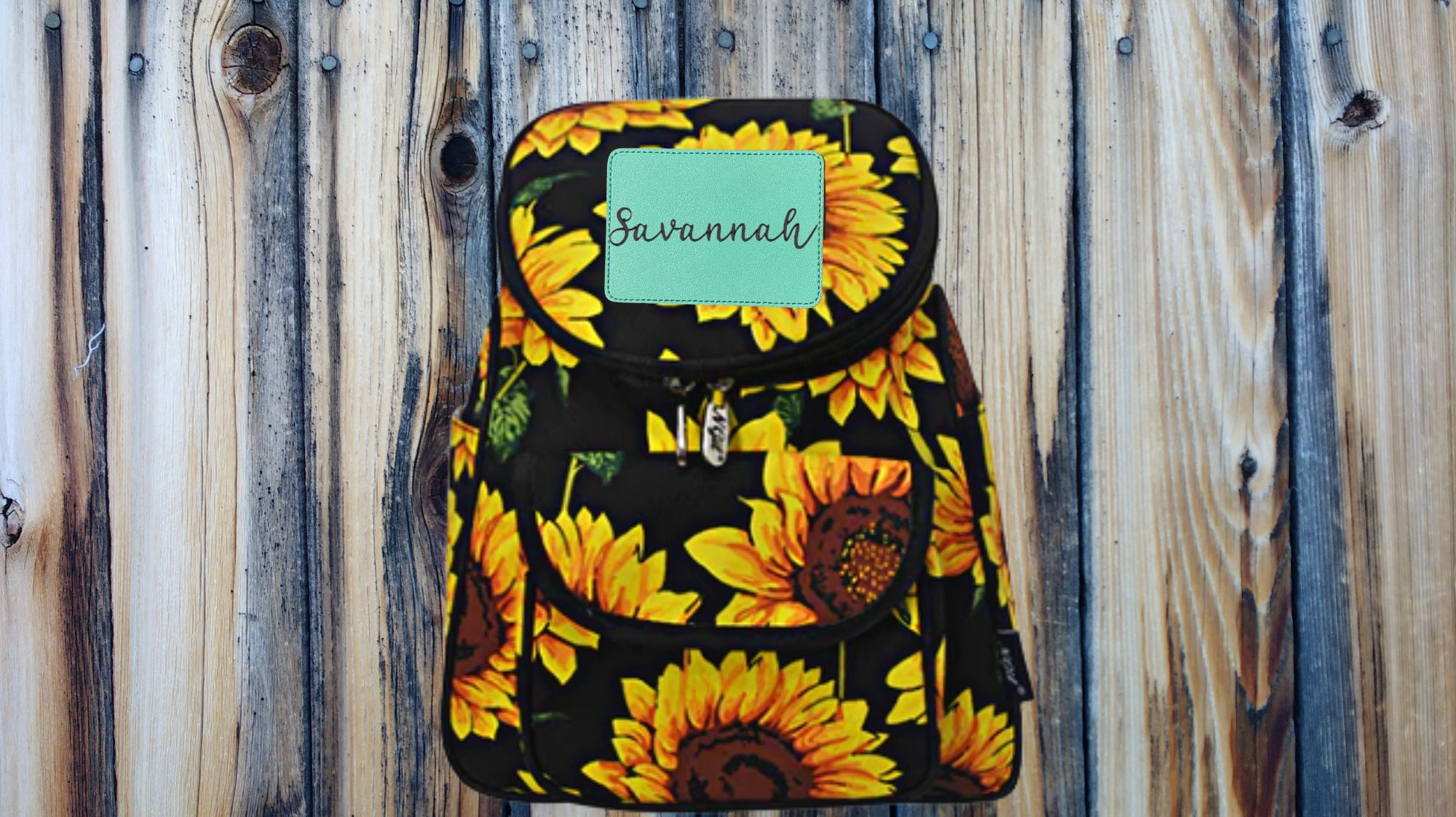 Sunflower Mini Backpack Personalized Backpackpersonalized - Etsy
