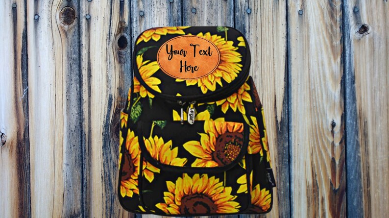 Sunflower Mini Backpack Personalized Backpackpersonalized - Etsy