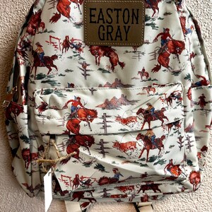 Cowboy Backpack,western Backpack, Cowboy School Bag,rodeo Backpack ...