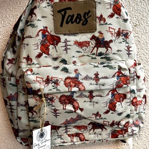 Cowboy Backpack,western Backpack, Cowboy School Bag,rodeo Backpack ...