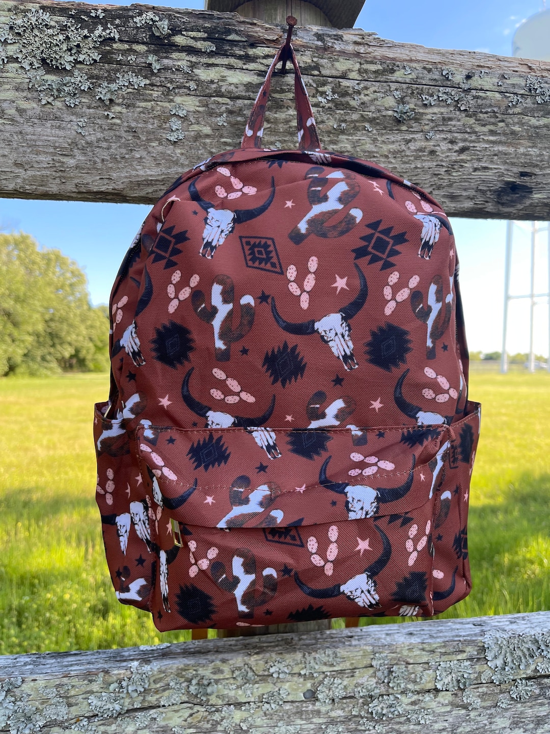 Western Cow Mini Backpack, Personalized Backpack, Cow Backpack, Mini ...