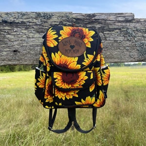 Sunflower Mini Backpack, Personalized Backpack, Personalized Gift ...