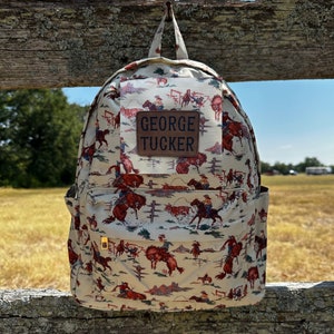 Cowboy Backpack,western Backpack, Cowboy School Bag,rodeo Backpack ...