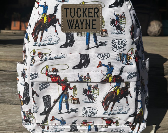 Cowboy Backpack,western Backpack, Cowboy School Bag,rodeo Backpack ...