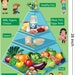 Healthy Food Pyramid Chart for Kids Learning, Food Poster, School ...