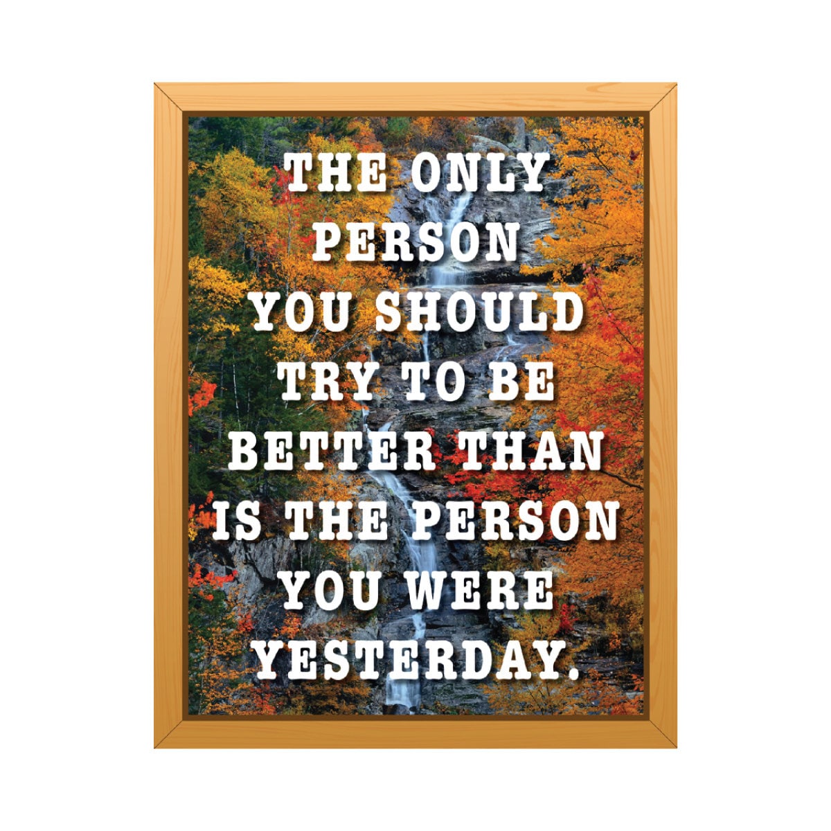 Motivational Wall Poster, the Only Person You Should Try to Be Better ...