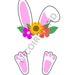 Easter Bunny Ears and Feet SVG PNG Clipart (digital Download) - Etsy