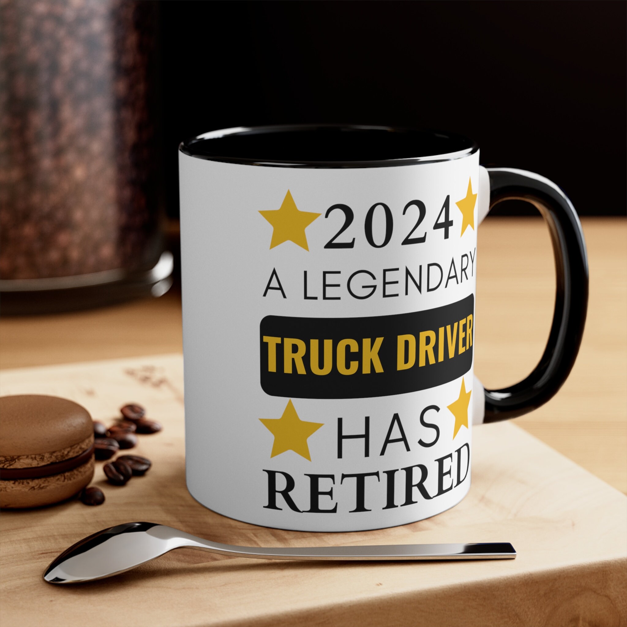 Truck Driver Retirement Gift, 2024 A Legendary Truck Driver Has Retired ...