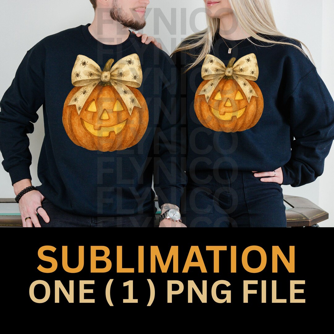 Pumpkin Spiders Coquette Png Sublimation Jack O Lantern Bow Clipart ...