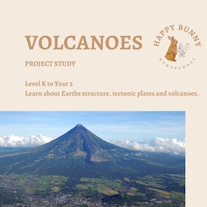 Volcanoes Project Study - Homeschool Science Geology Study - Etsy