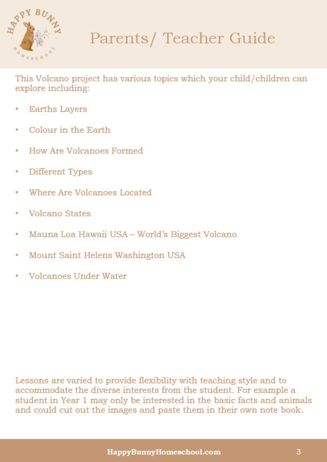 Volcanoes Project Study - Homeschool Science Geology Study - Etsy