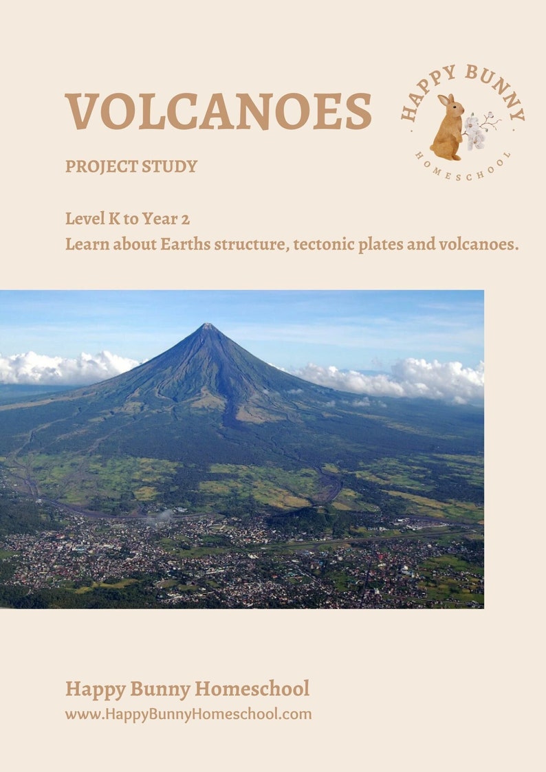 Volcanoes Project Study - Homeschool Science Geology Study - Etsy