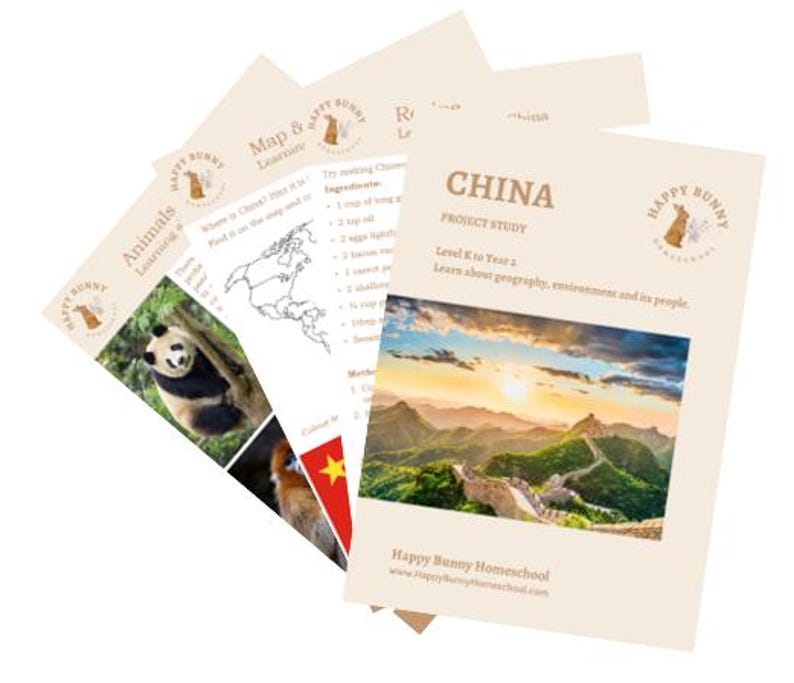 China Project Study - Homeschool Geography Country Study - Etsy