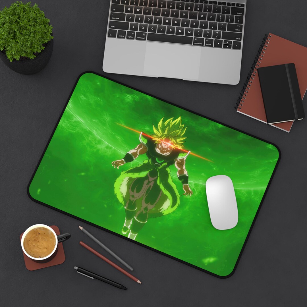 Legendary Broly Desk Mat, Dragon Ball Super Fan Art, Unleashed Fury ...