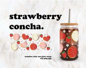 Teddy Bear Concha Valentine's Day Cafecito Y Chisme SVG for UV DTF 16oz ...