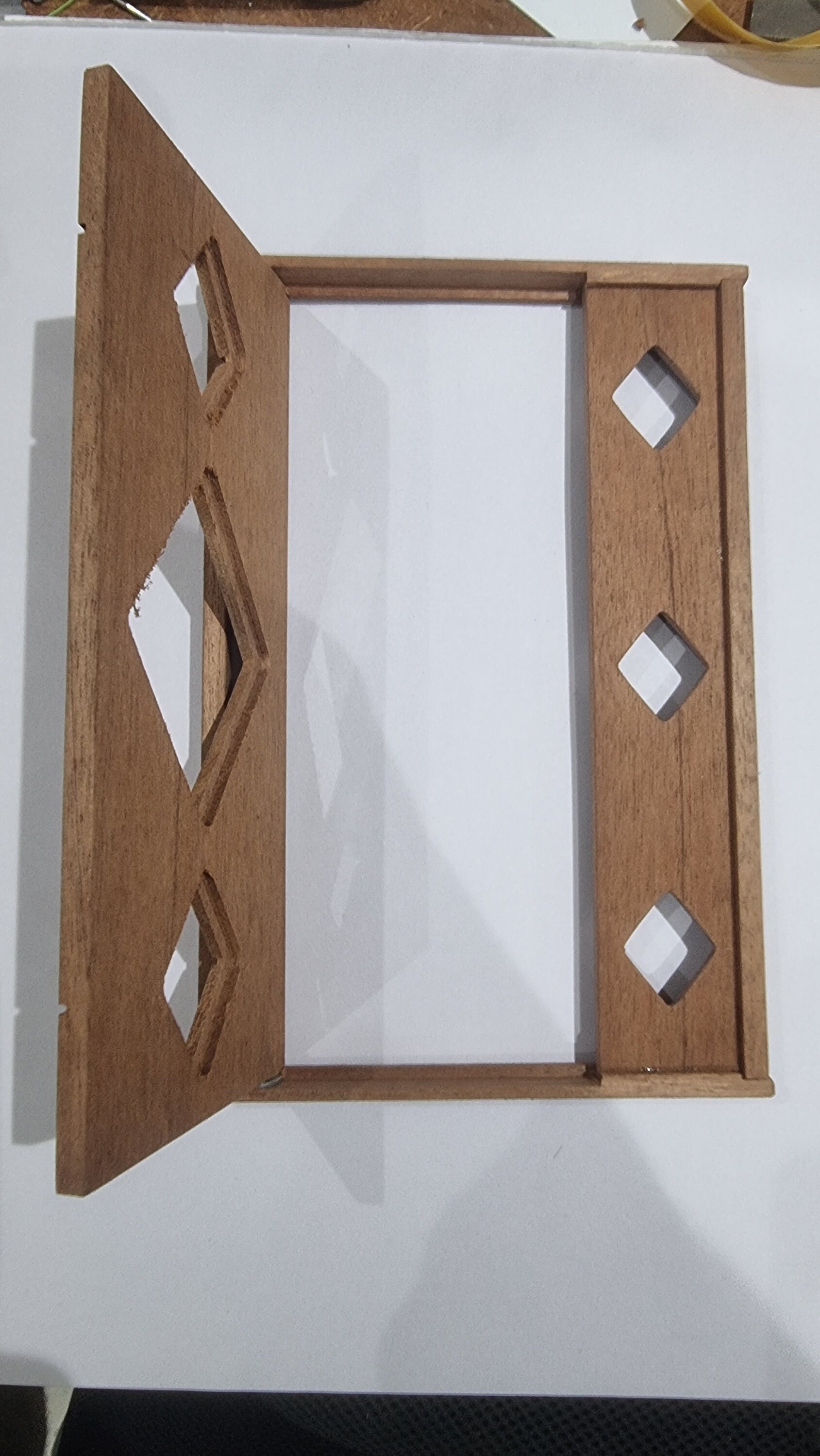 1/12 Scale Mahogany Front Doors for Mini Buildings, Dioramas ...