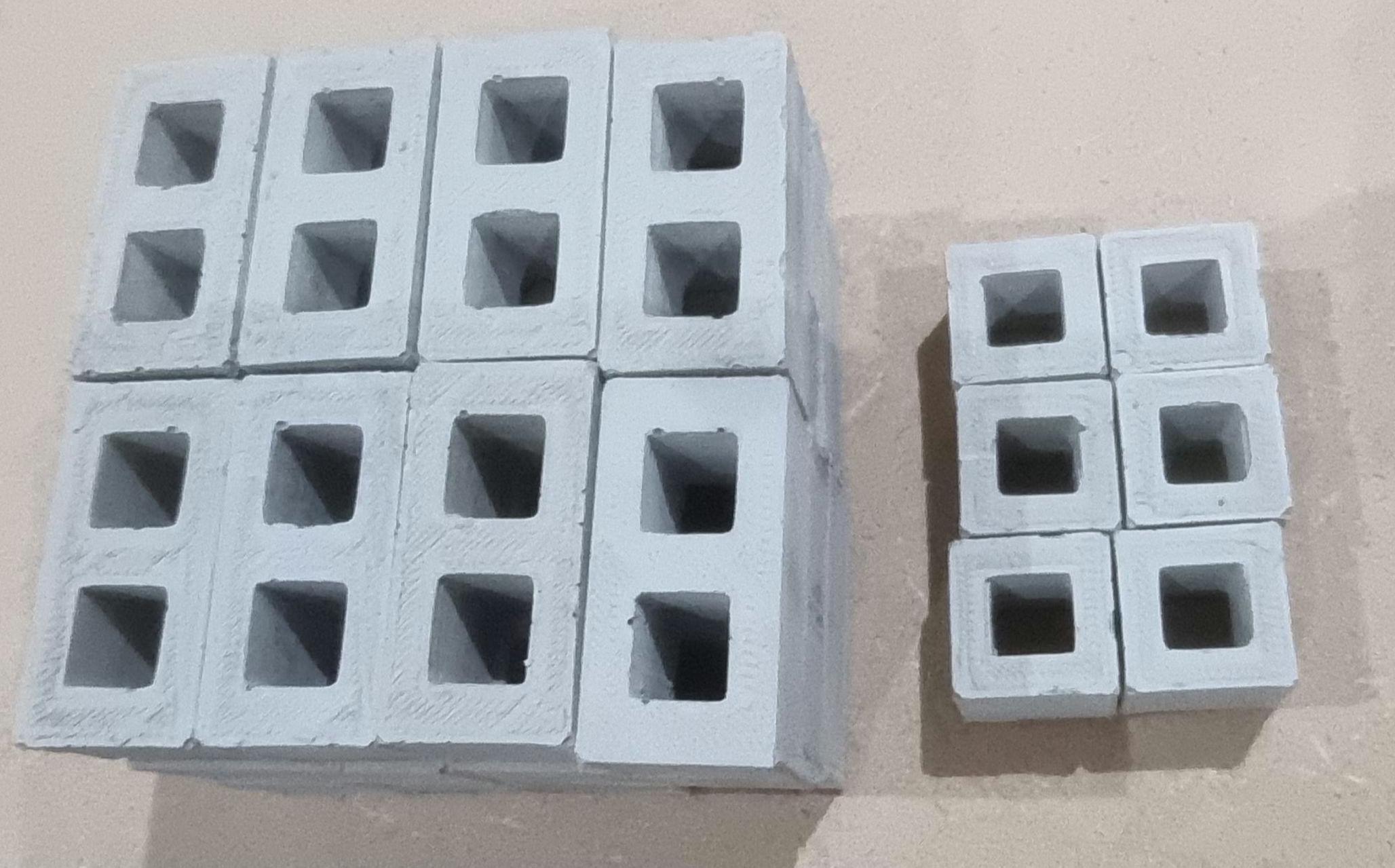 Mini Cinder Blocks Made of Concrete Superior Quality Extremaly Strong 1 ...