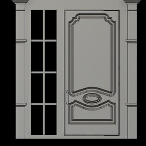 1/12 Scale Single and Double Grand Entrance Luxury Doors STL Files, for ...