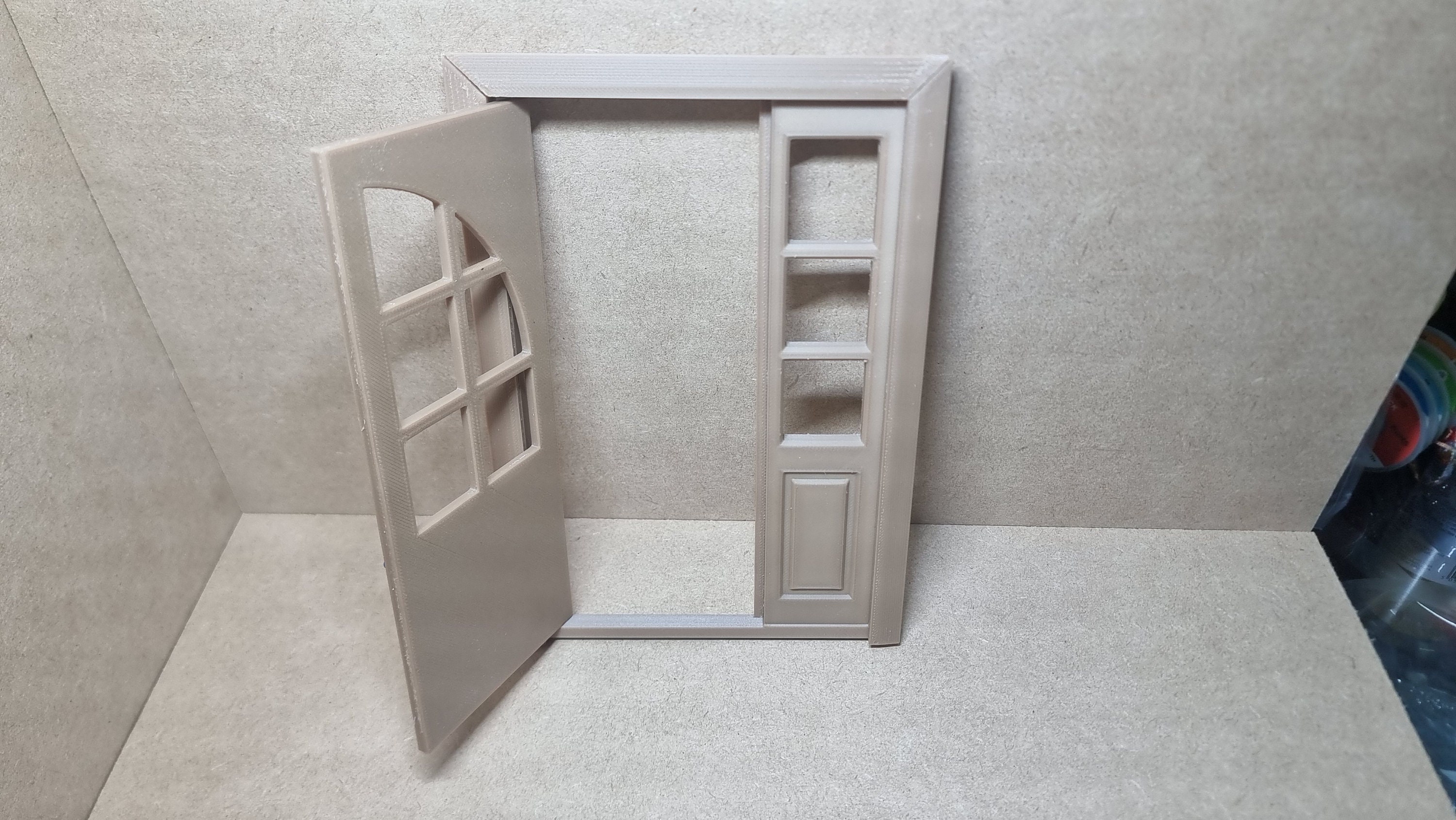 12 Scale Single and Double Luxury Doors STL Files, for Miniature House ...