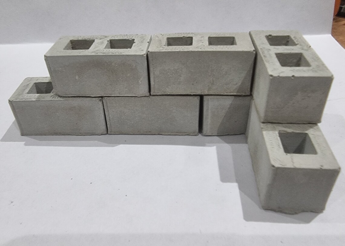 Mini Cinder Blocks Made of Concrete Superior Quality Extremaly Strong 1 ...