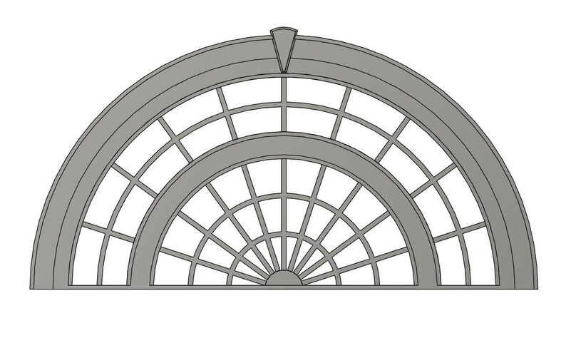 1/12 Scale Single and Double Grand Entrance Luxury Doors STL Files, for ...