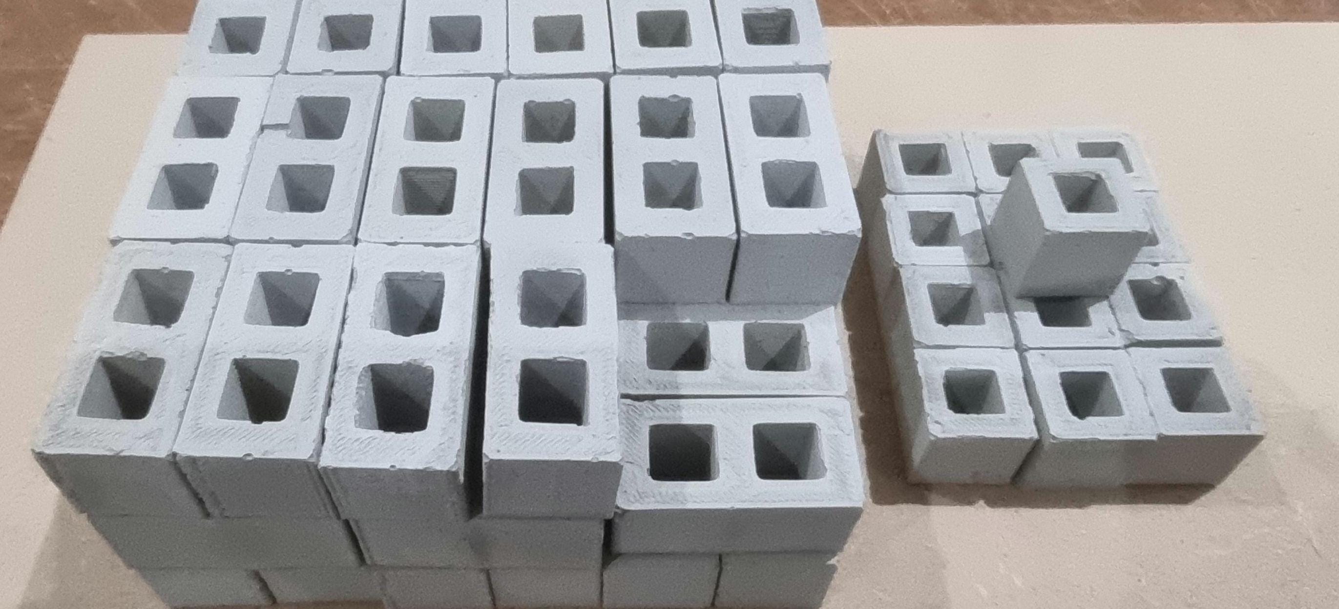Mini Cinder Blocks Made of Concrete Superior Quality Extremaly Strong 1 ...