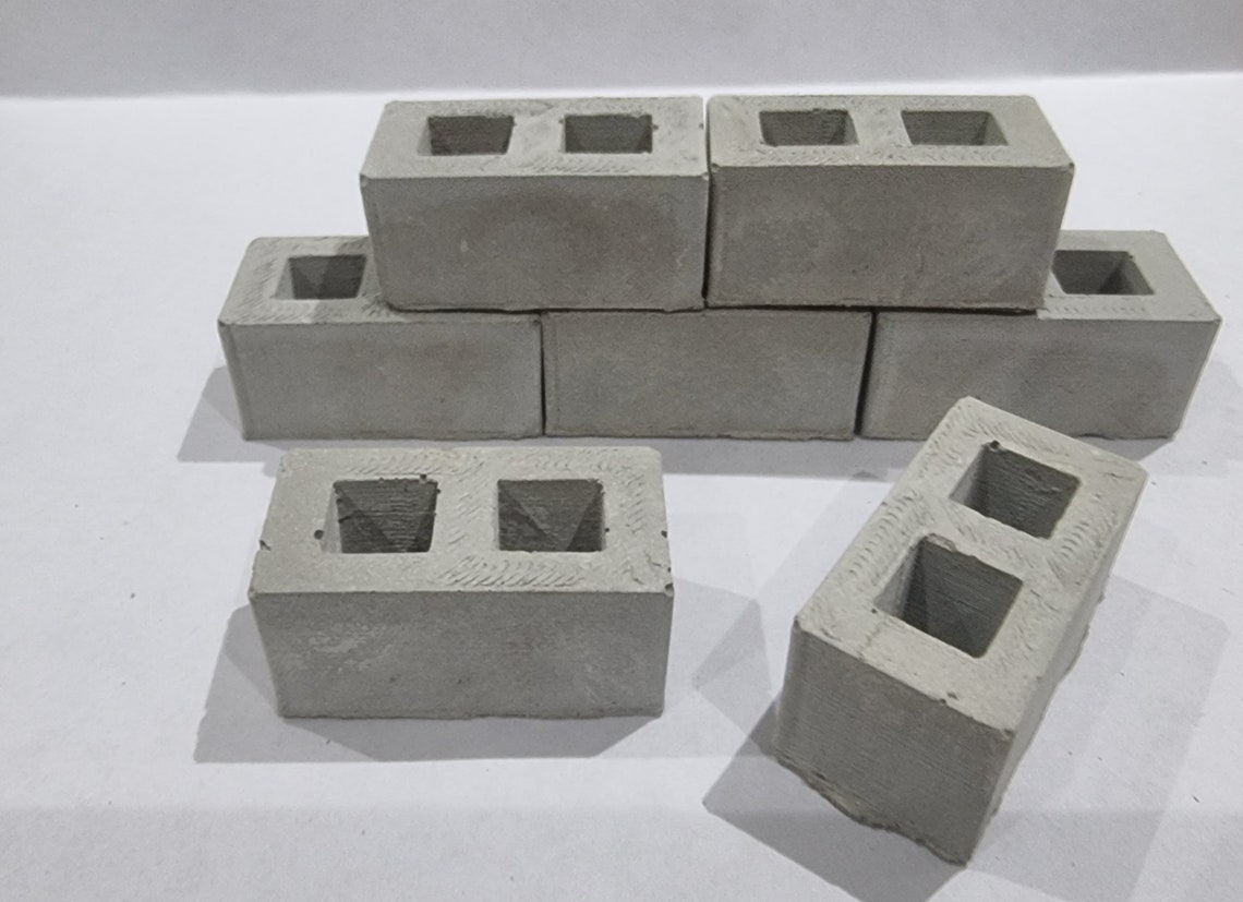 Mini Cinder Blocks Made of Concrete Superior Quality Extremaly Strong 1 ...