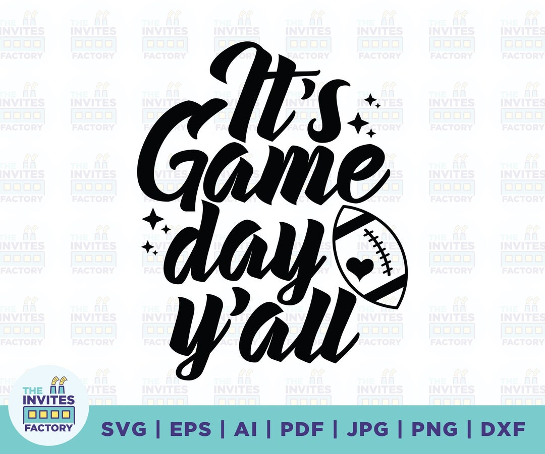 Its Game Day Yall Svg Funny Football Svg Sports Svg School - Etsy