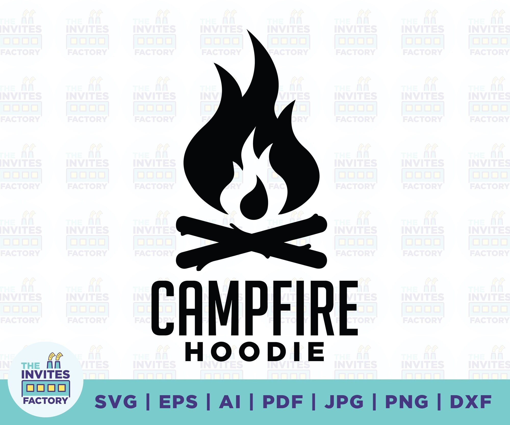 Campfire Hoodie Svg. Camping Svg Adventure Svg Camp Svg - Etsy