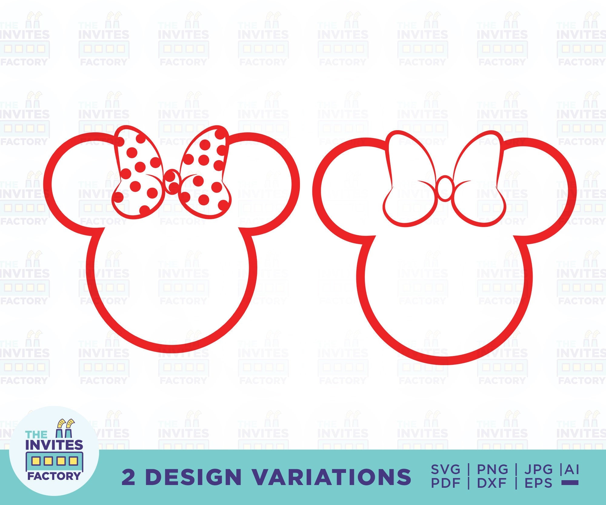 Minnie Mouse Head Template